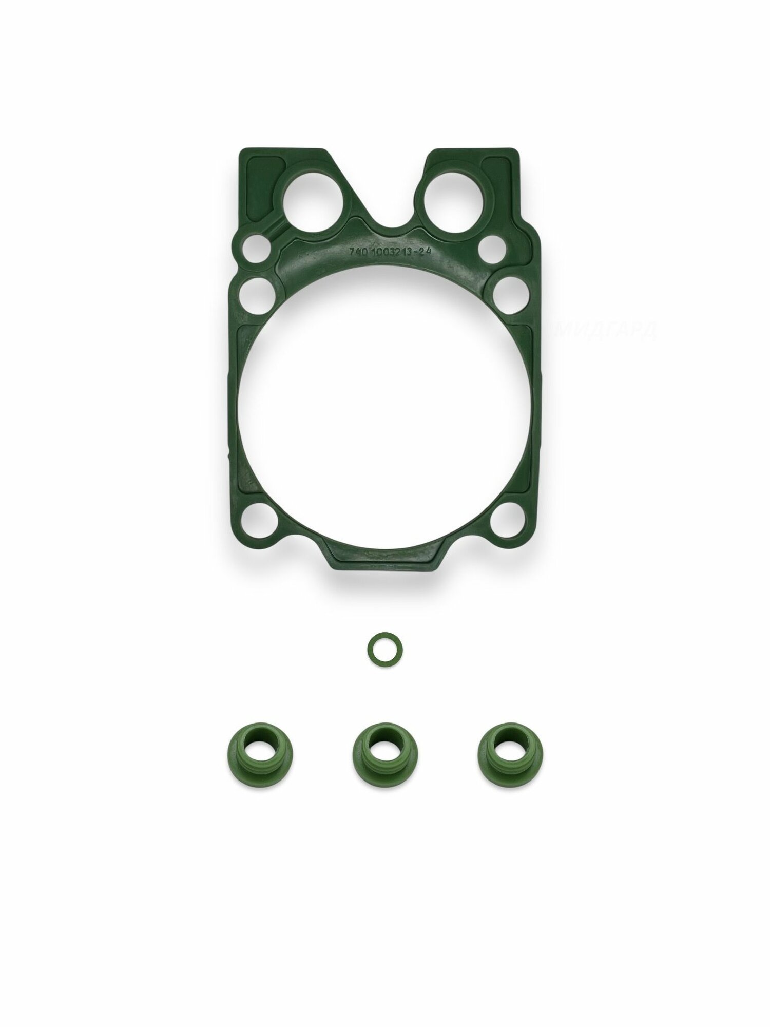 Комплект головки блока цилиндра для а/м марки КАМАЗ евро (на 1 цилиндр) - силикон