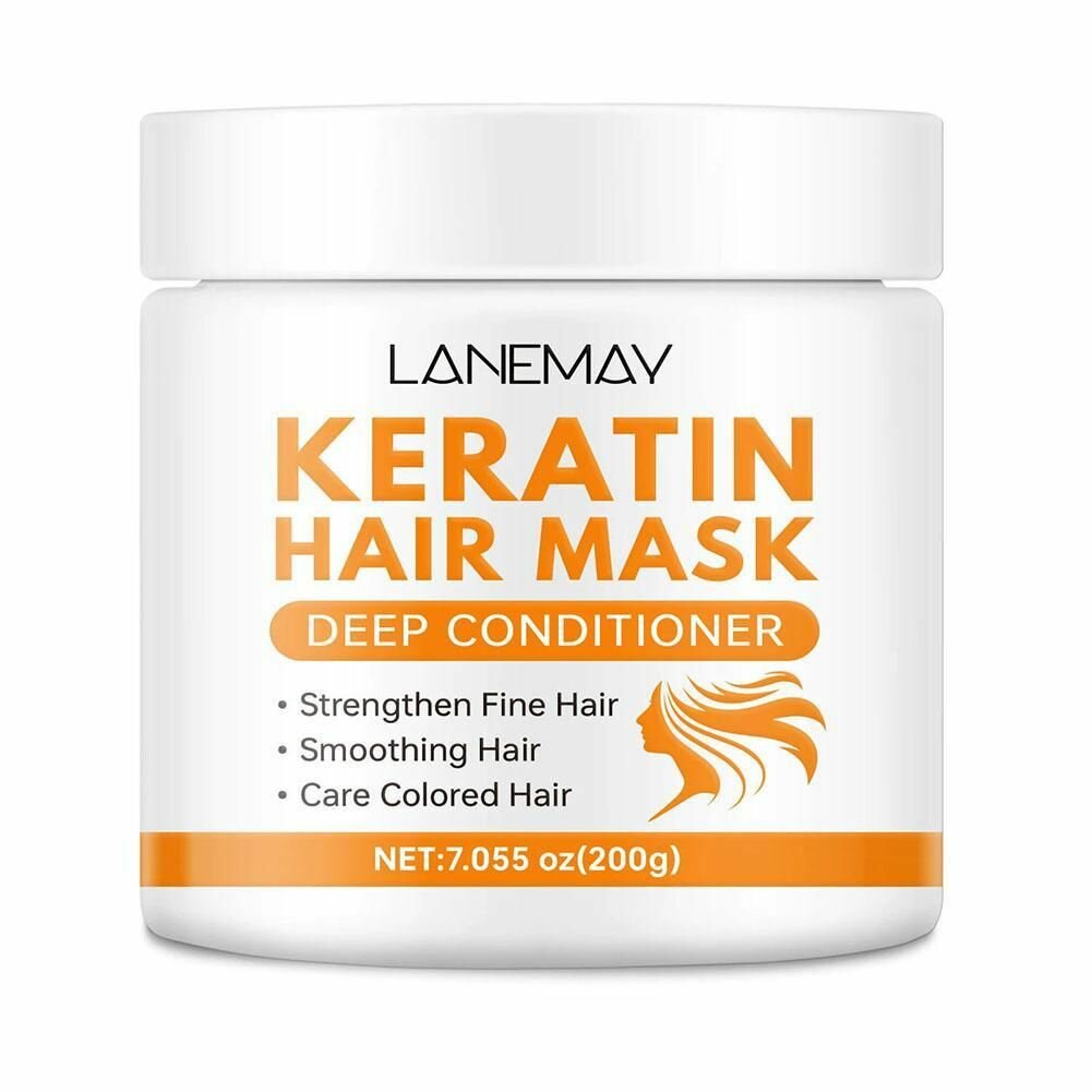 Ламинирующая маска для волос с кератином и коллагеном Hair Expert Маска для волос восстанавливающая, увлажняющая
