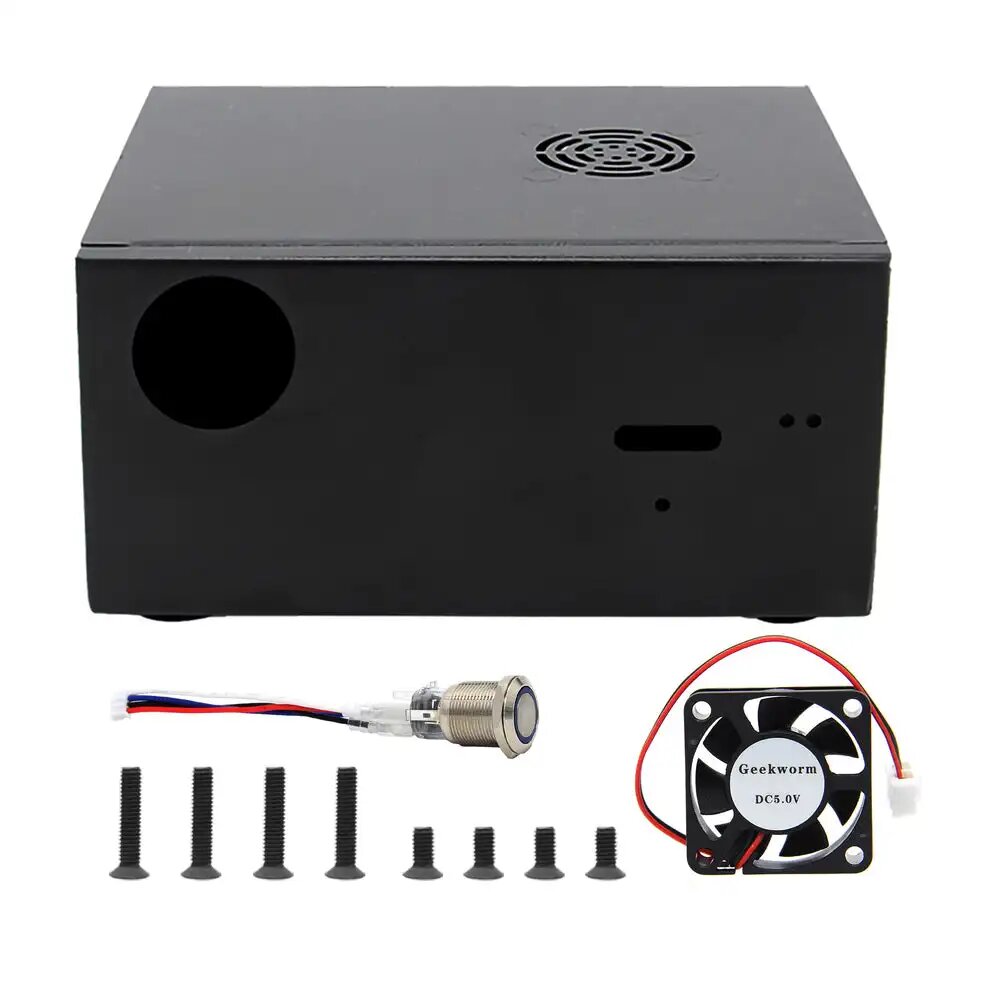 Корпус Geekworm X820-C6 для Raspberry Pi 3B+/3B