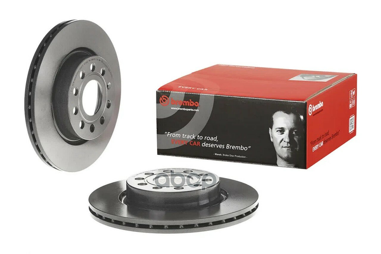Диск тормозной ПЕР вент AUDI A3 (8P1) 05/0312/13 / AUDI A3 CONVERTIBLE (8P7) 04/0805/13 / AUDI A3 Brembo арт. 09916711