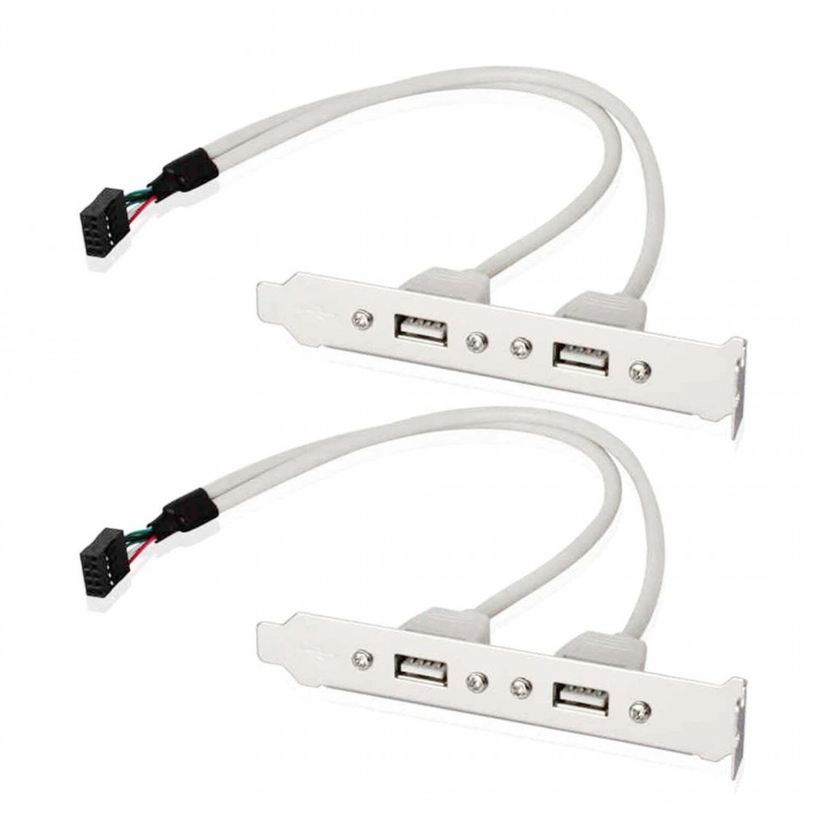 Кронштейн для USB 2.0 MyPads с 2 портами для внутреннего подключения к материнской плате
