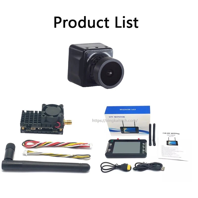 FPV-монитор XINGKAITECH 4,3 дюйма 2W VTX camera