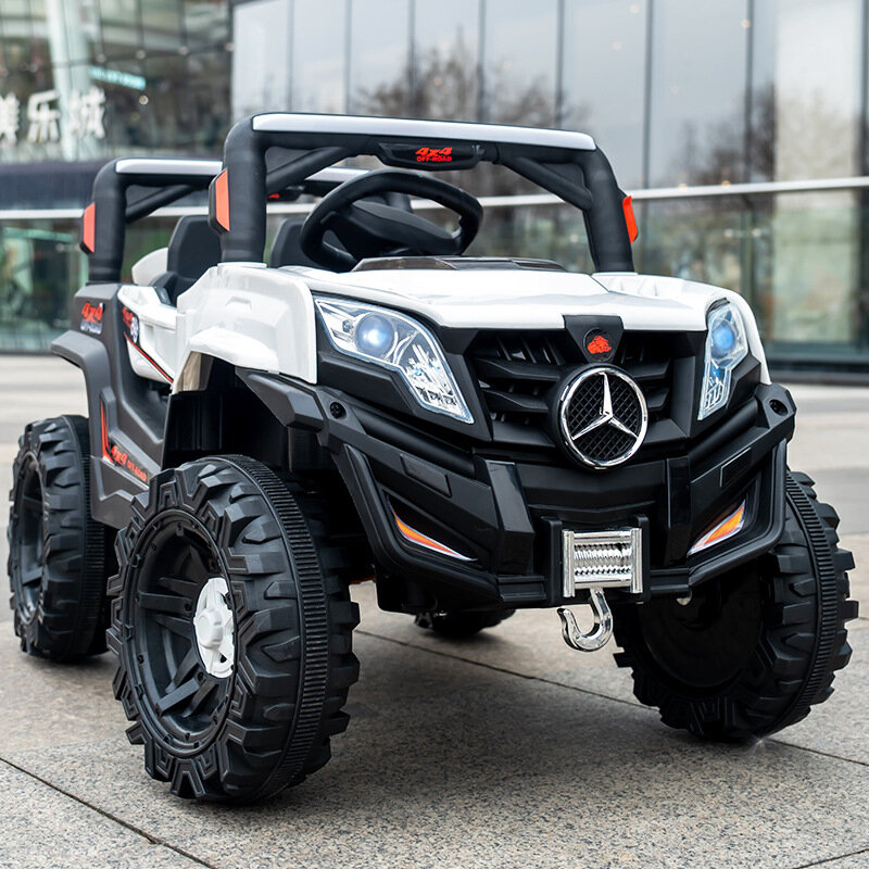 Большой детский электромобиль, четырехколесный внедорожник, игрушечная машинка с дистанционным управлением для детей, вмещающая ребенка, детская качалка.