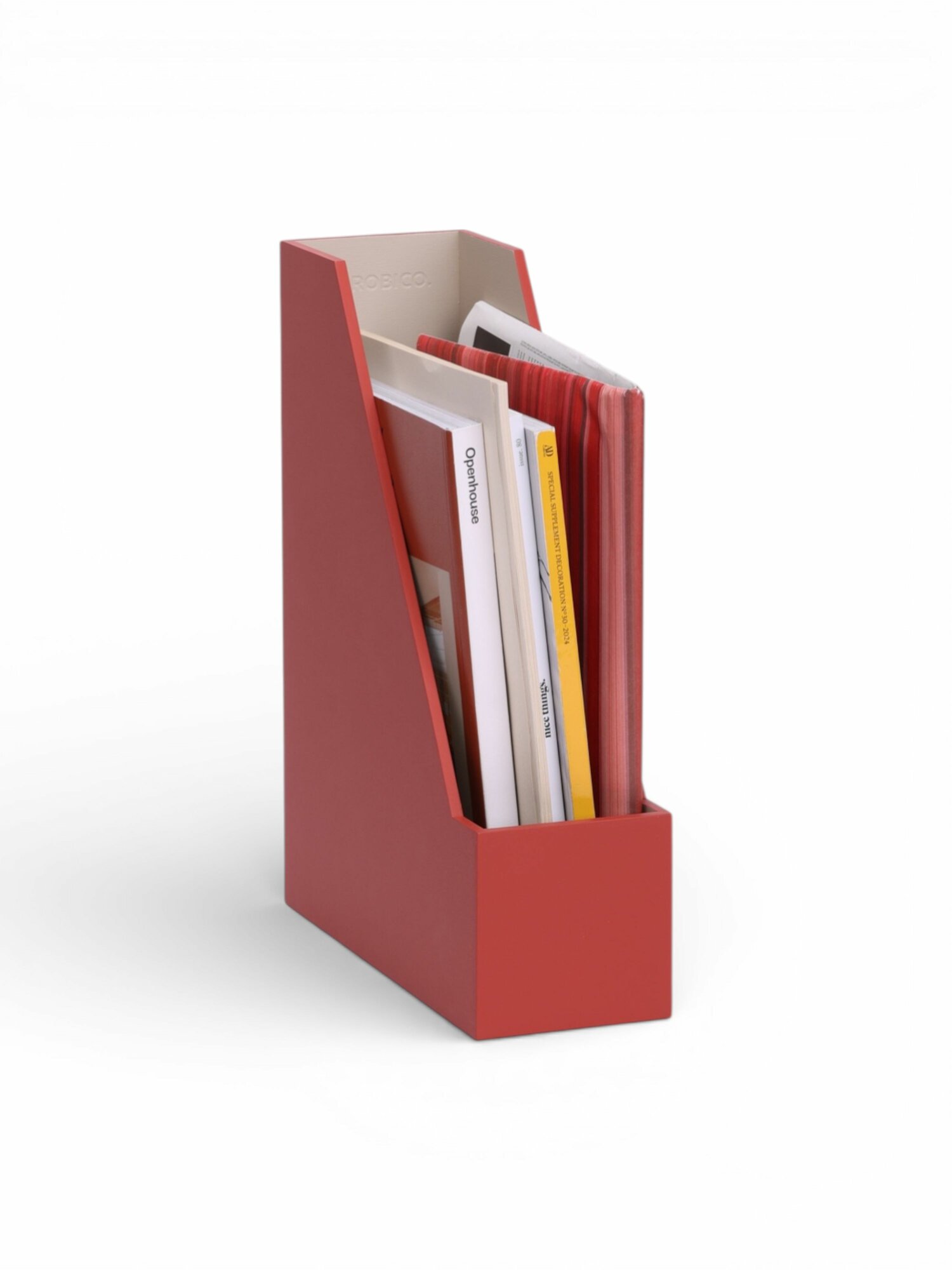 Лоток / Органайзер для бумаг вертикальный A45 Duo, дерево, цвет красный
