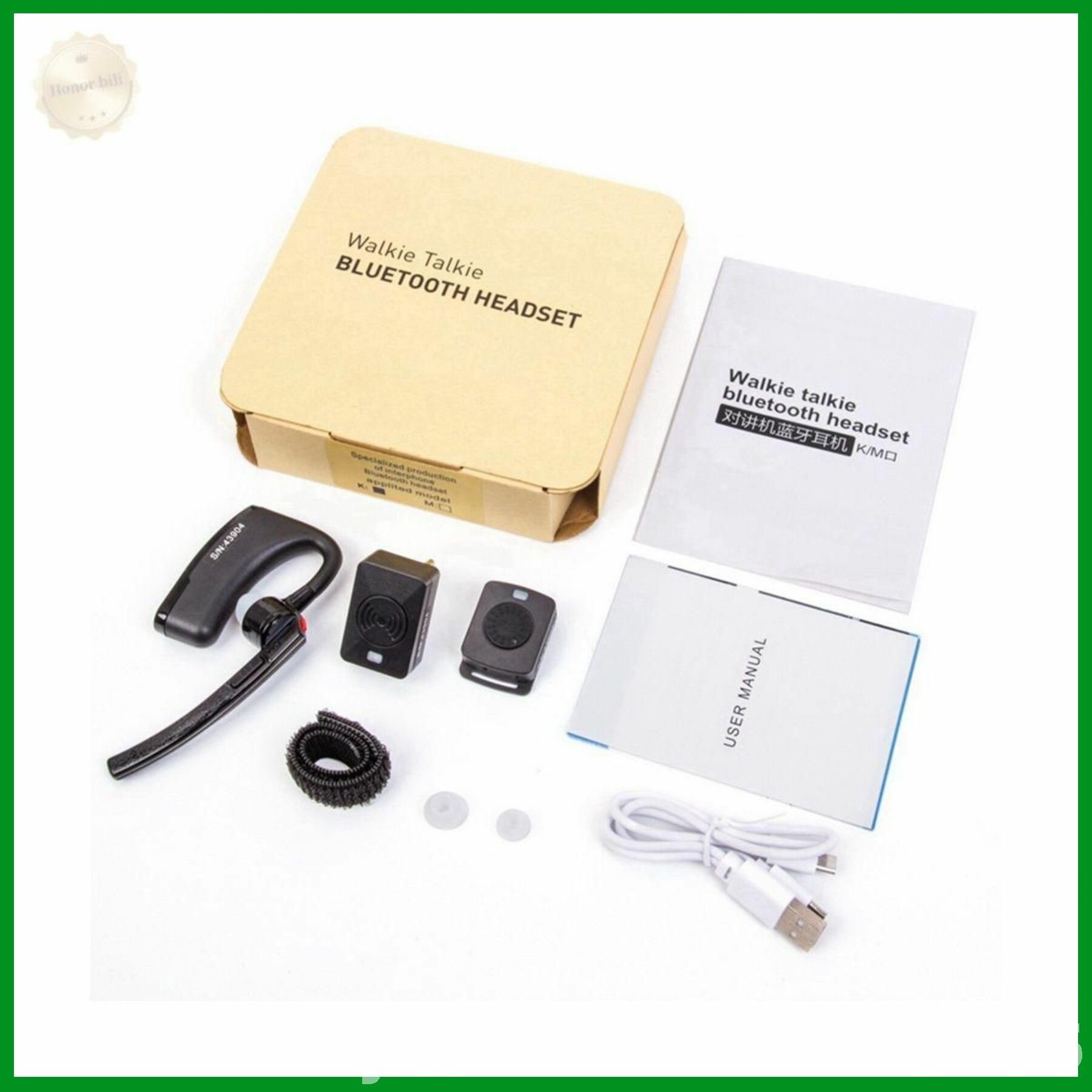 Эксклюзивная подвесная универсальная гарнитура с головкой K для раций Baofeng 5R, поддерживающая беспроводное соединение Bluetooth