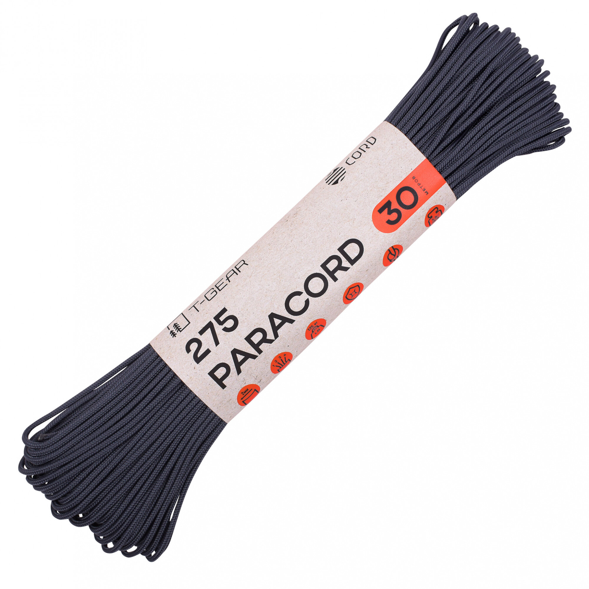 Паракорд 275 T-Gear x CORD nylon 30 метров (расцветка - Dark Navy)