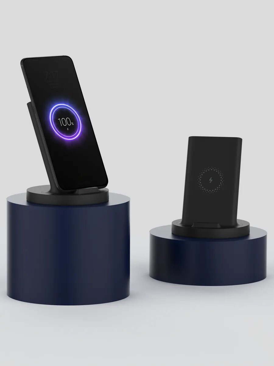 Беспроводное зарядное устройство Mi 20W Wireless Charging Stand, 20 Вт, цвет черный