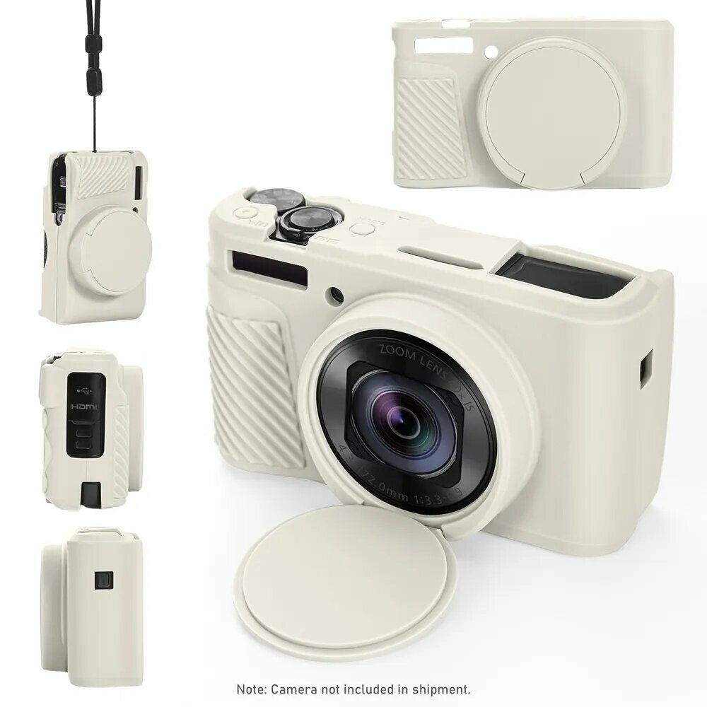 Силиконовый чехол для Canon PowerShot SX740 HS и SX730 HS съёмный объективный колпачок
