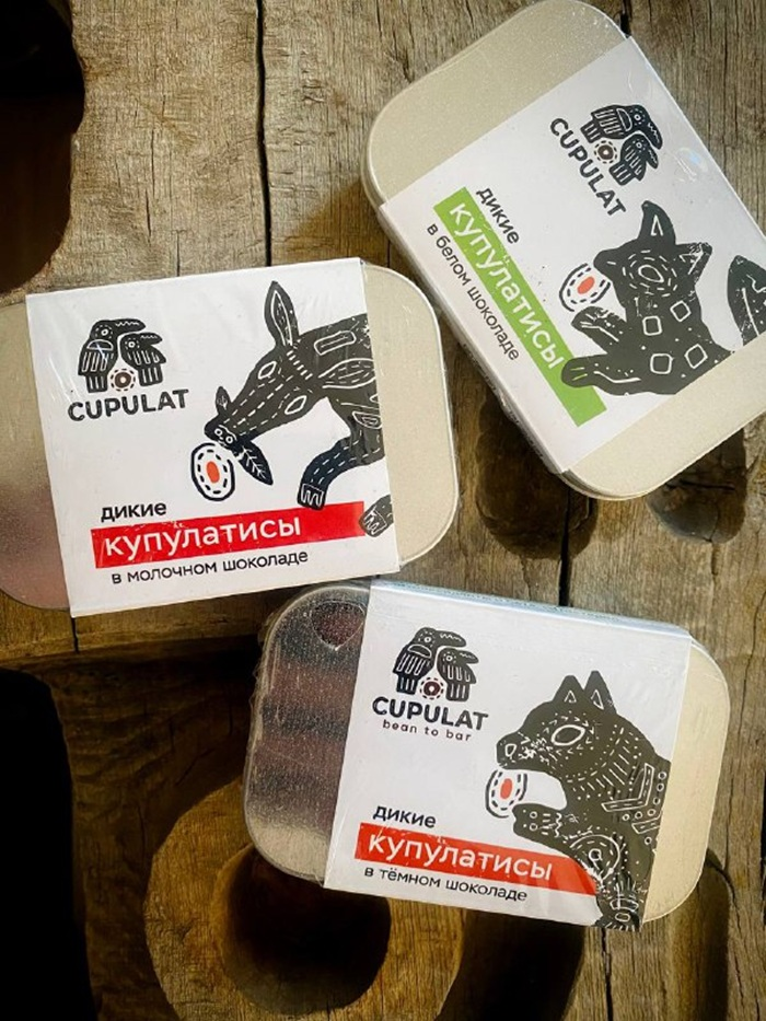 Дикие купулатисы - сухофрукт Купуасу в шоколаде, шоколадное драже, конфеты из сушеного фрукта 3 х 40 г, белая, молочная и темная глазурь