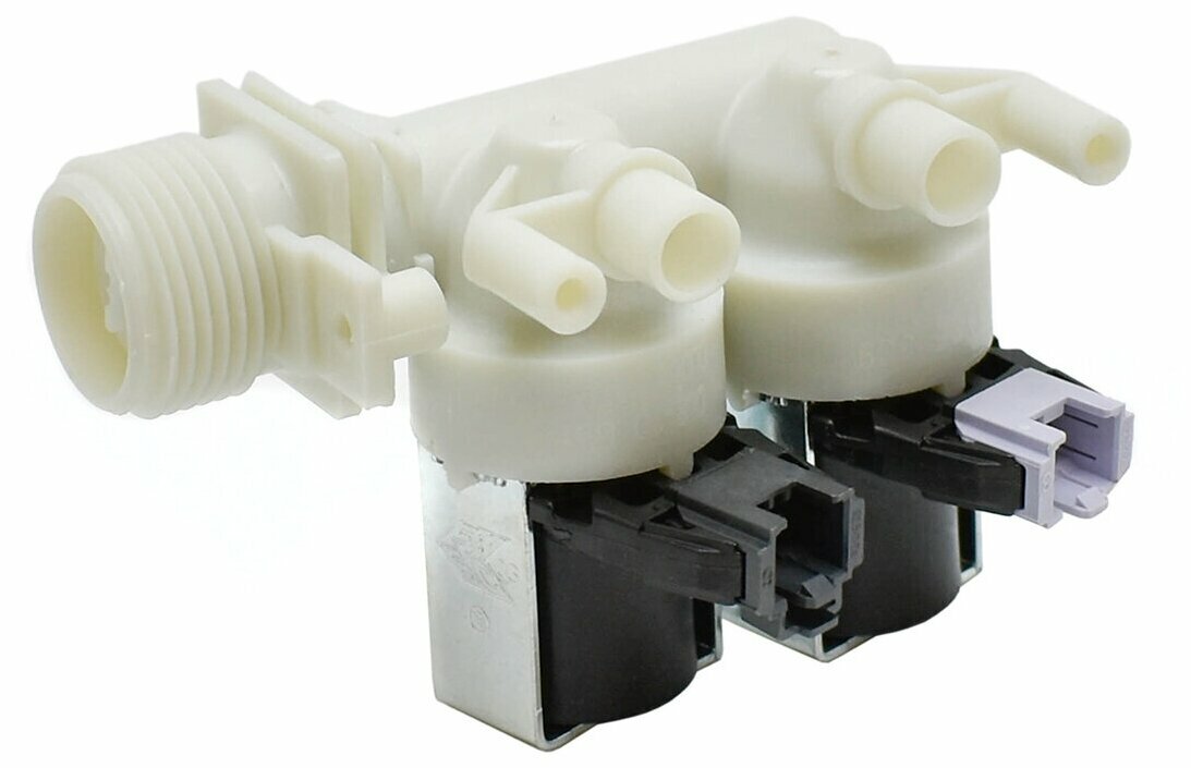 Клапан заливной 2Wx90 для стиральной машины ARISTON HOTPOINT-ARISTON INDESIT C00110333 / Электромагнитный AC 220V для подачи воды в бункер