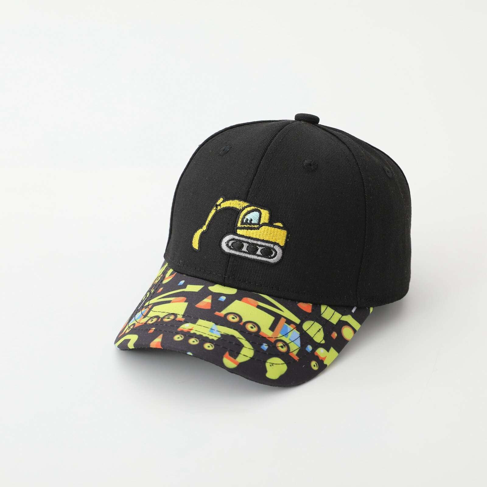 DIY Кепка Детская Экскаватор Граффити Вышитая Хлопок