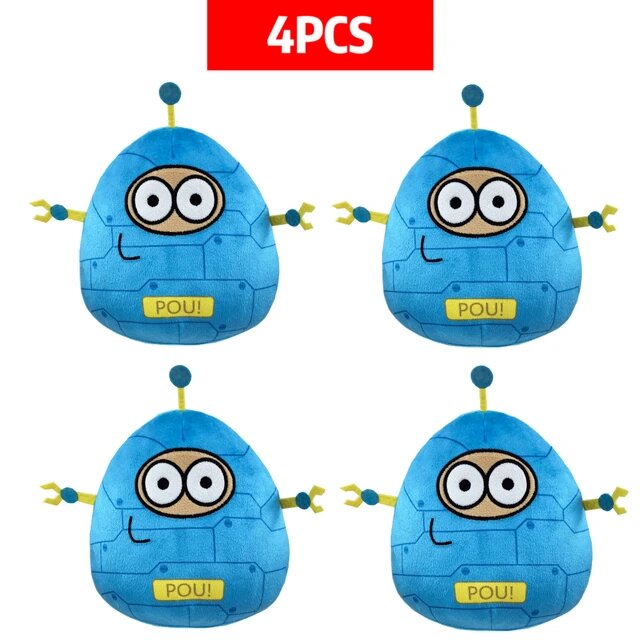Набор из 1/4 плюшевых игрушек My Pet Alien Pou, милая кукла-питомец-инопланетянин, очаровательная плюшевая игрушка Pou, мягкая подушка, подарочная плюшевая игрушка-зверёк для детей и девочек
