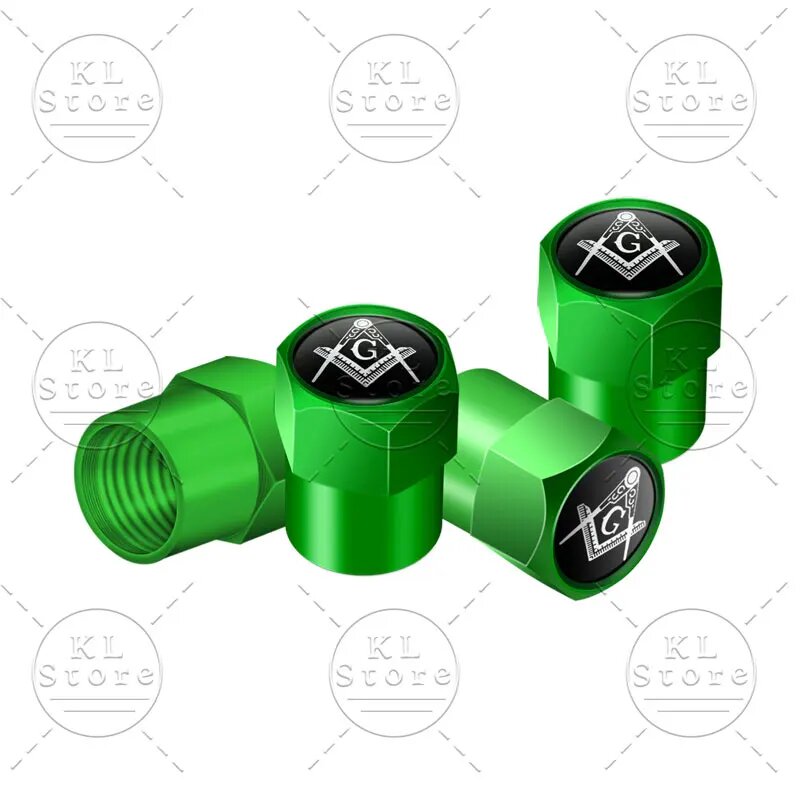 4 шт, колпачки на клапаны автомобильных шин E