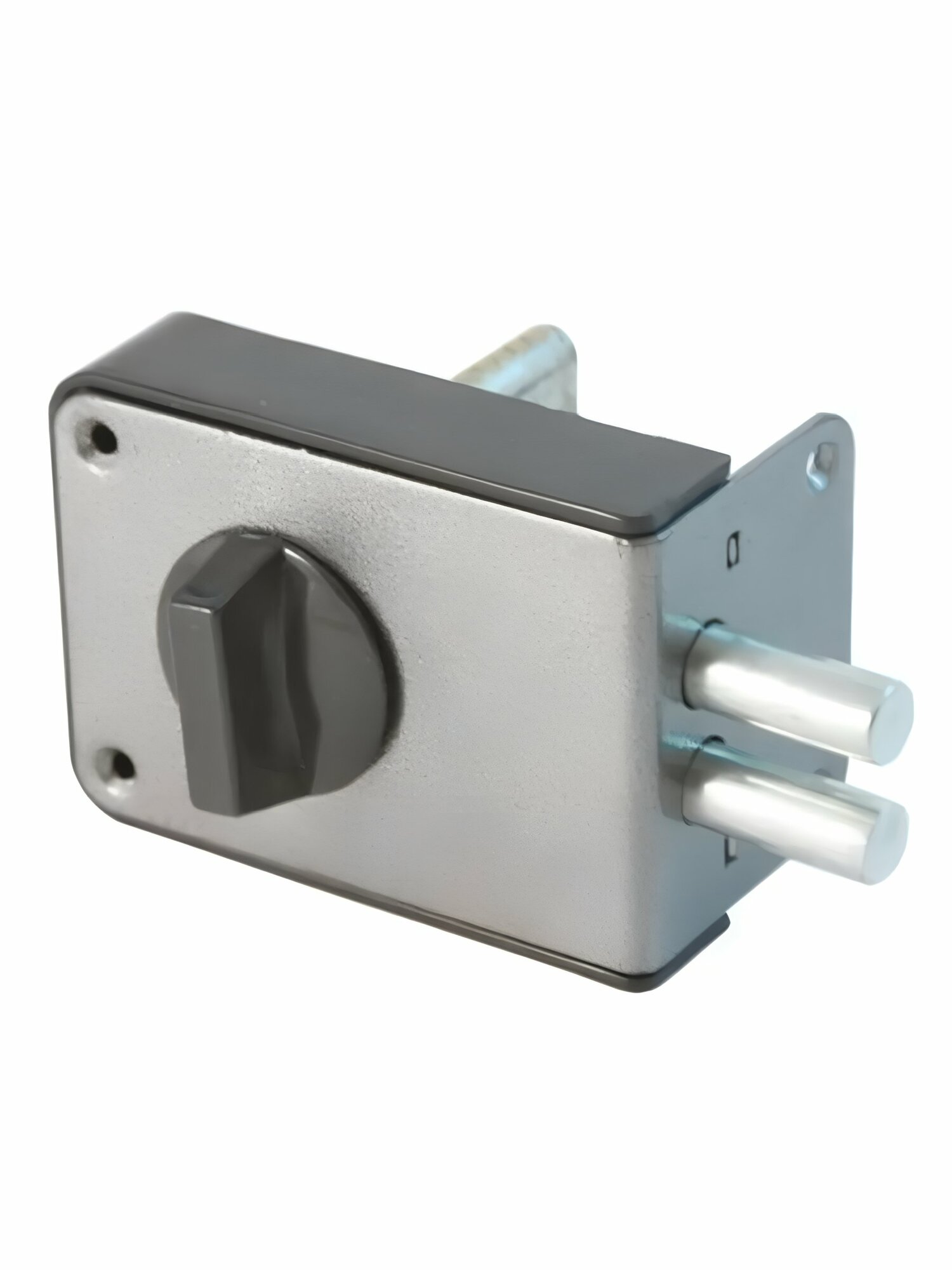 Замок накладной Аллюр, ЗН1-2 А, 1583, цилиндр, 60 мм, 5 ключей, коробка, серебро