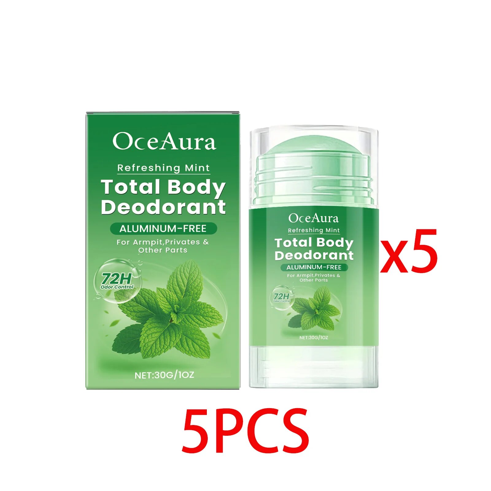 Дезодорант-стик Mint для унисекса 5 PCS