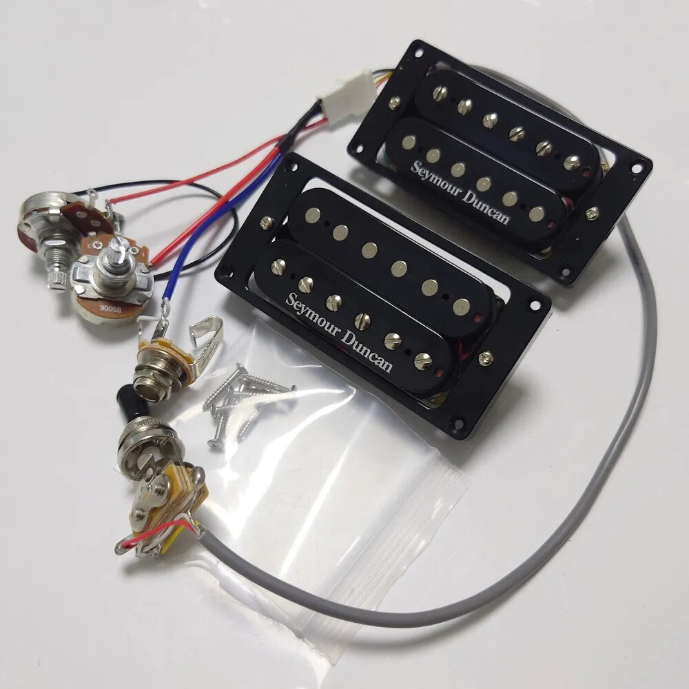 Звукосниматель Seymour Duncan Humbucker SH1N SH4 Звукосниматель для электрогитары 4C 1V1T Жгут проводов Белый/черный/Zebra Аксессуары для гитары