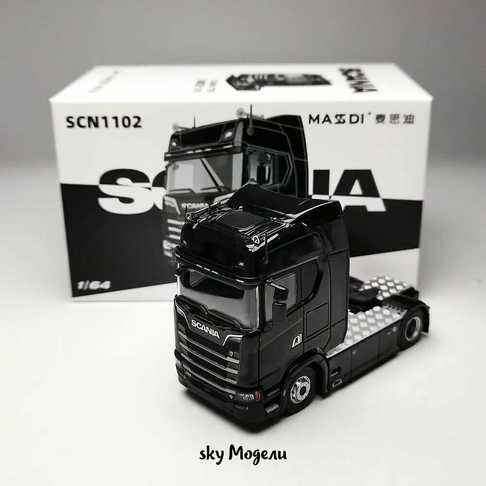 Машинка MASDI 1:64 Scania 770S/Скания 770S черное