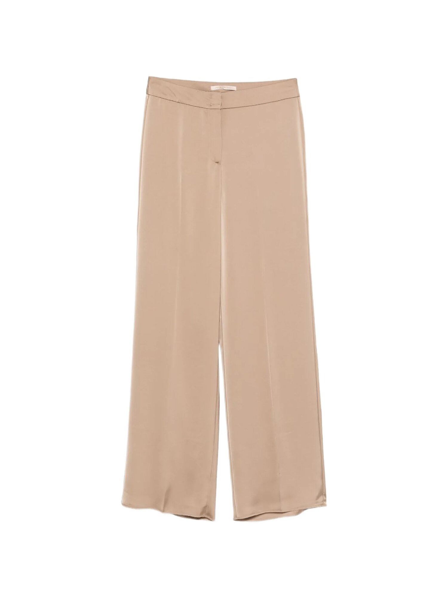 Брюки Satin-finish wide-leg trousers