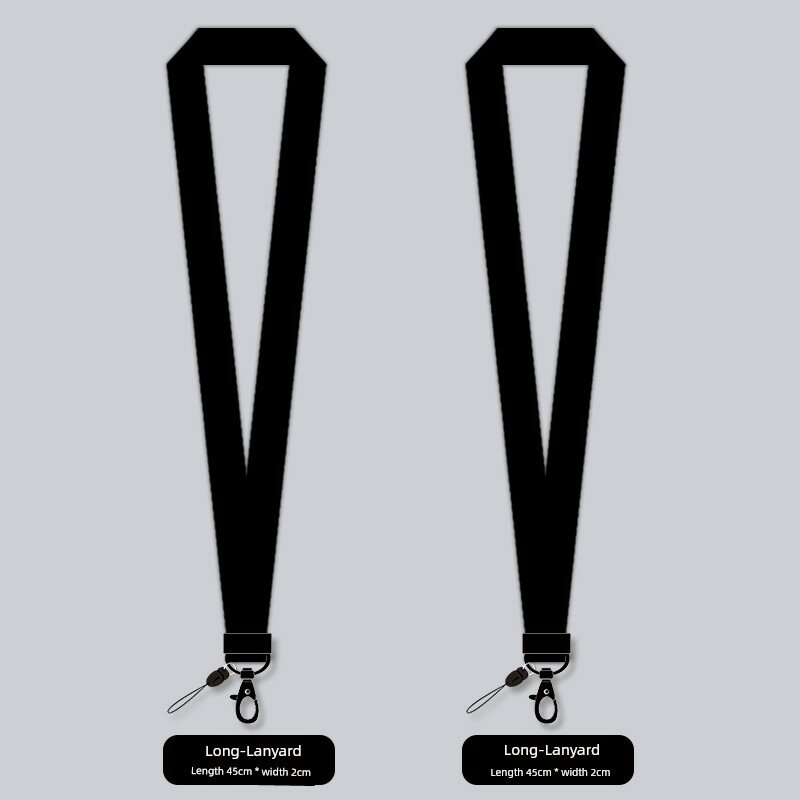Черные длинные ремешки для телефона, 2 шт для мобильного, брелока, USB-накопителя, против потери, легкий дизайн, 2 шт в