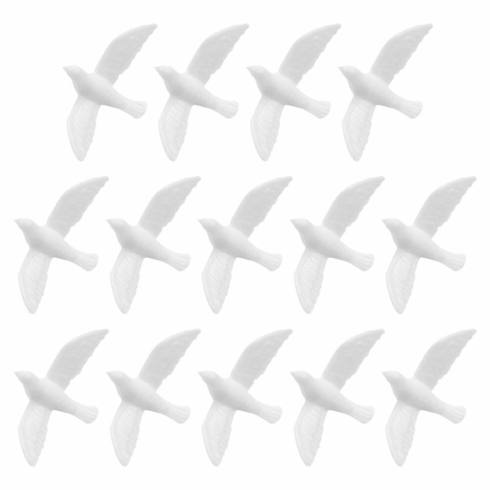 Миниатюрные Животные, Фигурки Голубей, Из Полимерной Глины, Белые, Для Кукольного Домика, 14 Шт