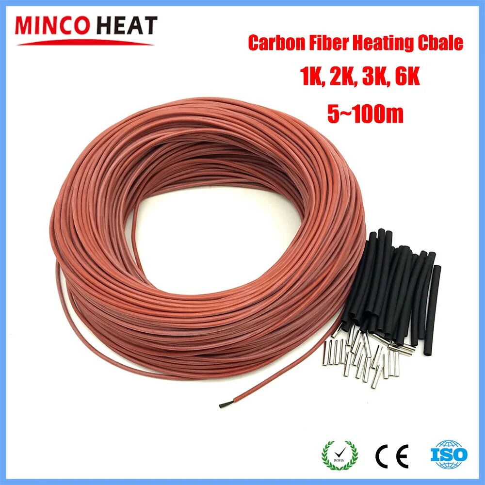 Нагревательный кабель MINCO HEAT, 100m, 3K 130 Ohm