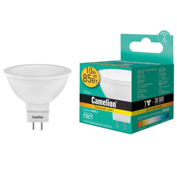 Лампа Camelion LED10-JCDR/830/GU5.3