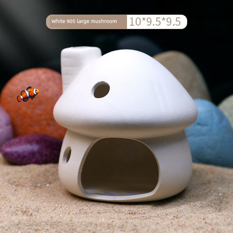 Керамическое укрытие для аквариума, домик для разведения креветок, гнездо для мелких рыб и креветок, маленькое