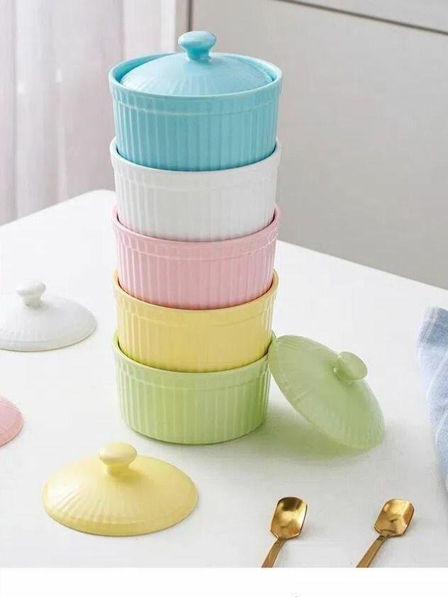 Горшочек для запекания "KITCHENWARE" , 5 шт , 0.725 л
