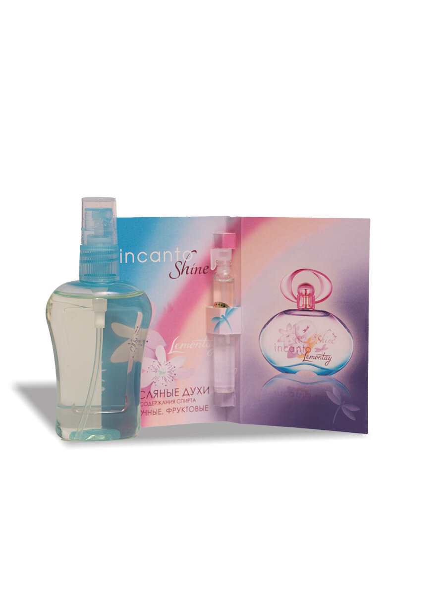 Lemontay №387, духи женские Incanto shine, флакон с распылителем 55 мл + подарок масляные духи 3 мл