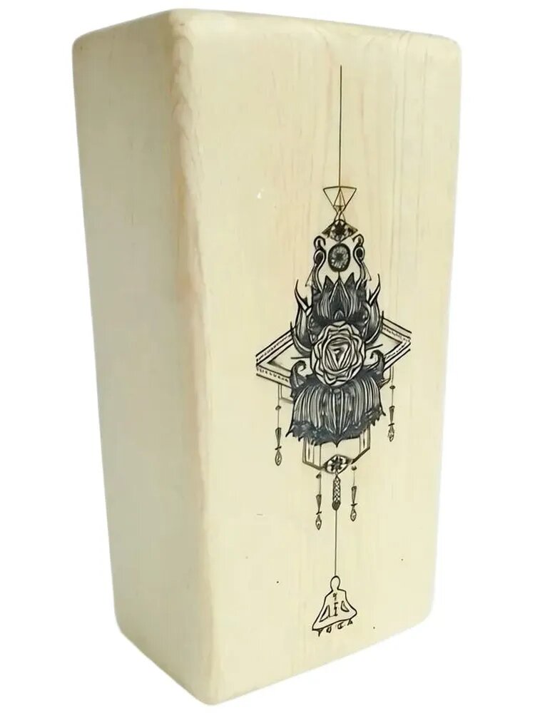 Блок для йоги BODHI Манипура, бежевый из дерева