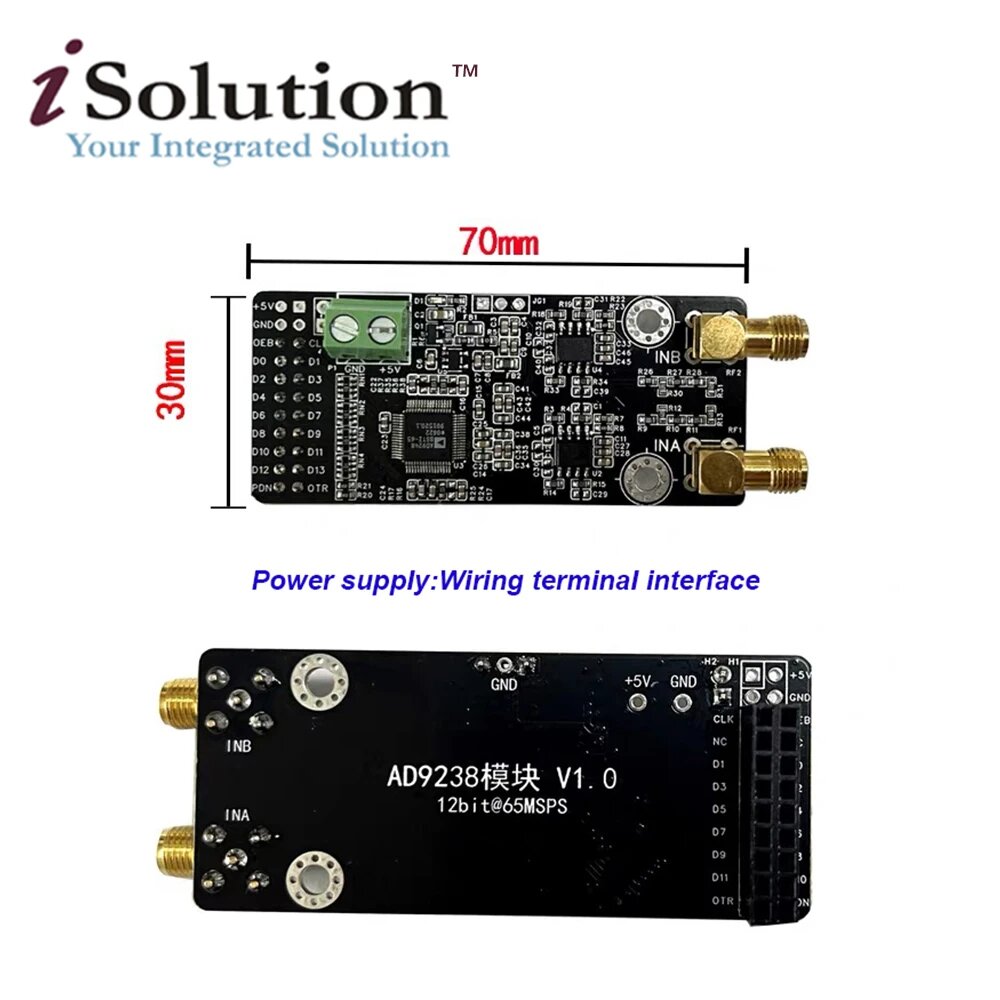 Модуль AD9238 12-bit 65MHz Wiring terminals