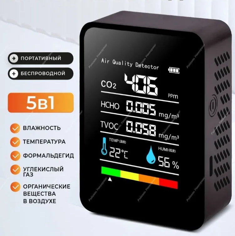 Измеритель качества воздуха тестер углекислого газа