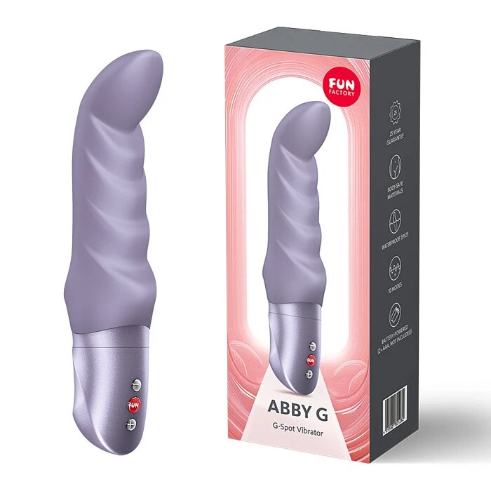 Вибратор «Fun FactoryAbby G» для стимуляции точкиG фиолетовый, Китай