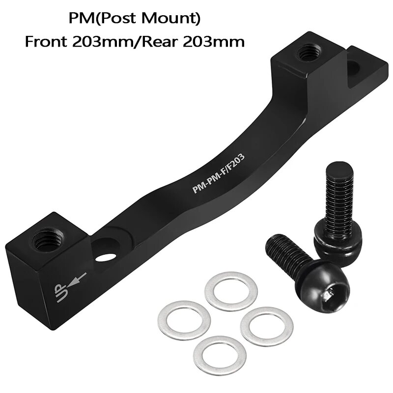 BUCKLOS Адаптер дискового тормоза IS PM 180/203 мм Черный, F-R203mm Black