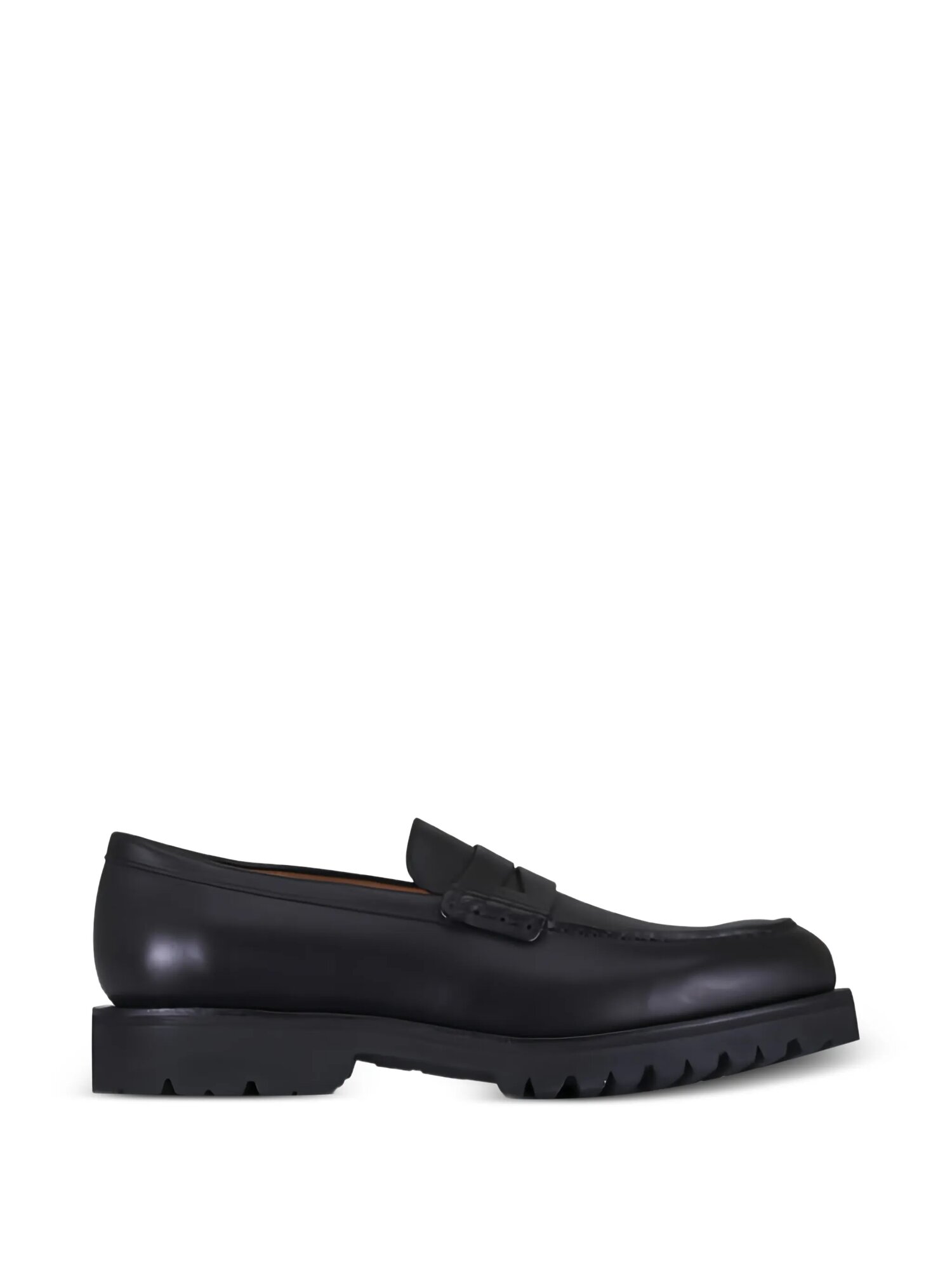 Лоферы  Leather lug-sole loafers