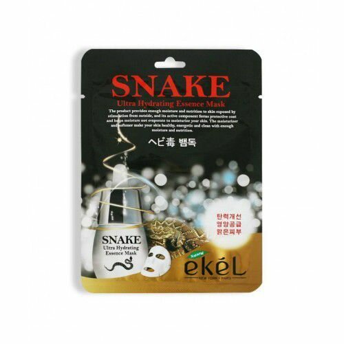 Ekel Маска тканевая Essence mask Snake, с змеиным ядом