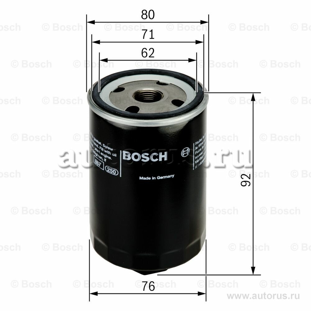 Фильтр масляный BOSCH