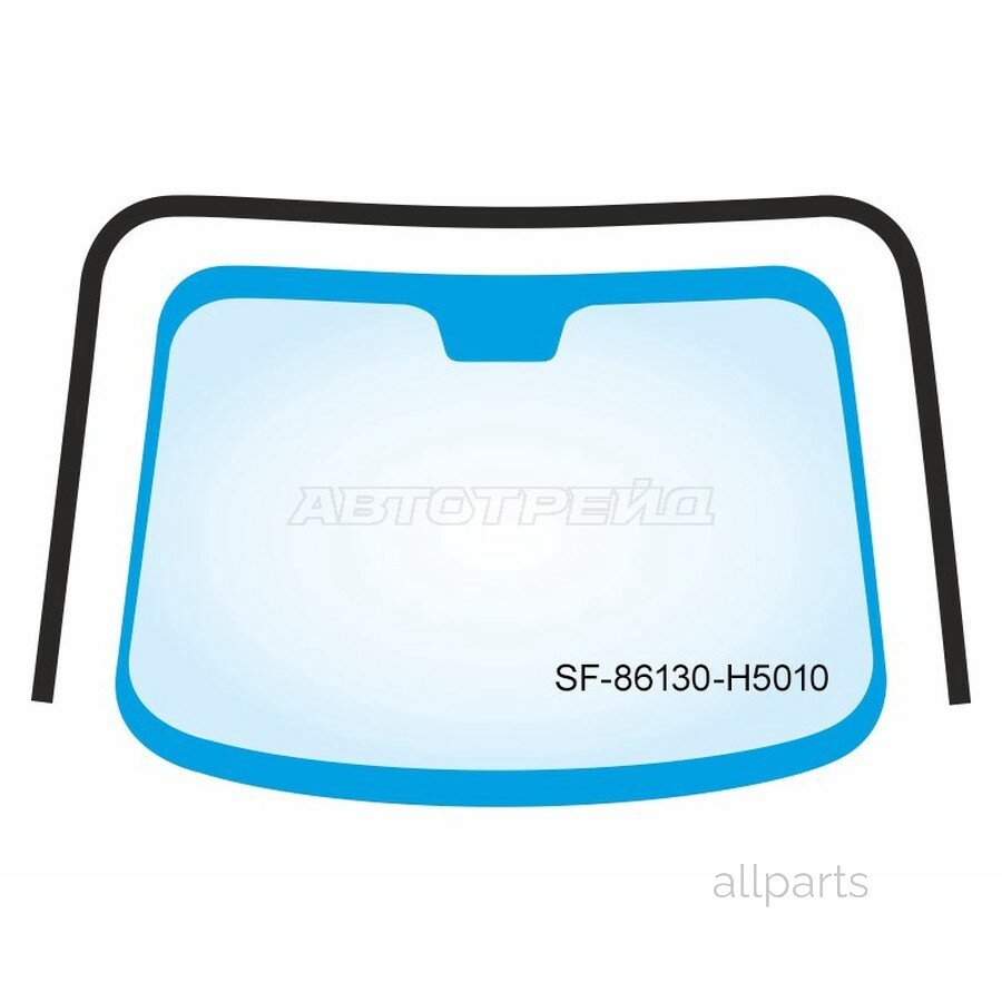 SAT SF-86130-H5010 Молдинг лобового стекла (П-образный) Hyundai Solaris 17-22 / Accent 17-