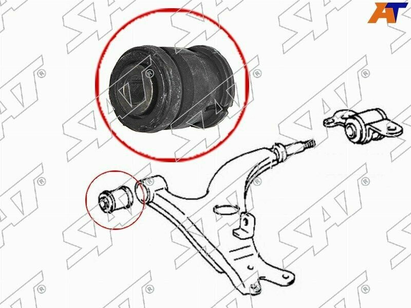 Сайлентблок SAT ST-48654-42020 рычага Toyota RAV4 XA10 94-00