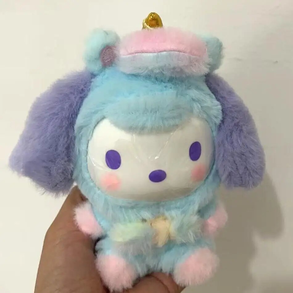 MINISO Новая виниловая плюшевая игрушка Sanrio Dream Unicorn Series 2026 года в закрытой коробке, милый кулон Hello Kitty Kuromi в мультяшном стиле, брелок для сумки девочки, подарочная игрушка,