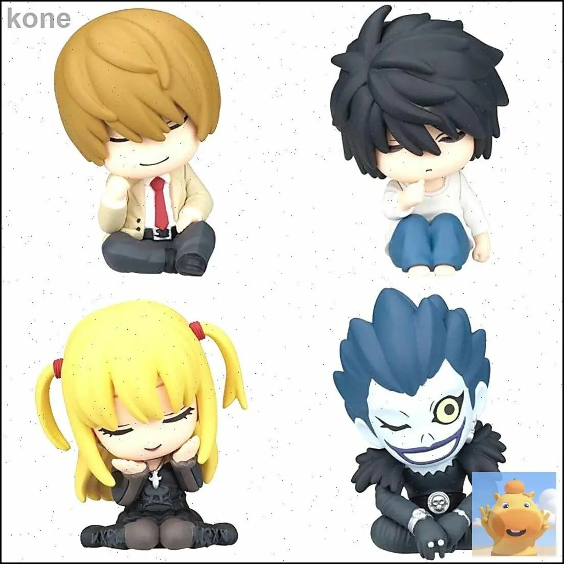 Фигурка Death Note Рюк, Л Лоулайт, Миса Аманэ, Райт Ягами Q-версия коллекционная игрушка для детей и взрослых подарок