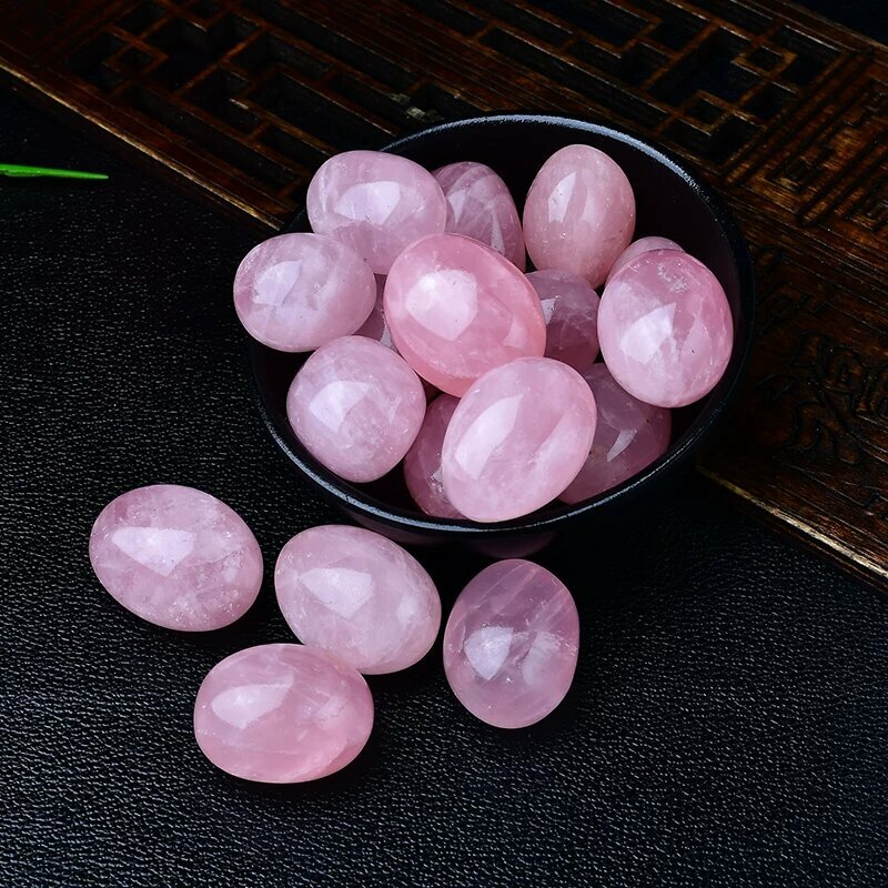 Розовый кристалл натуральный грубый камень образец, 100г (3-5 штук), 3-4см для декоративного оформления и