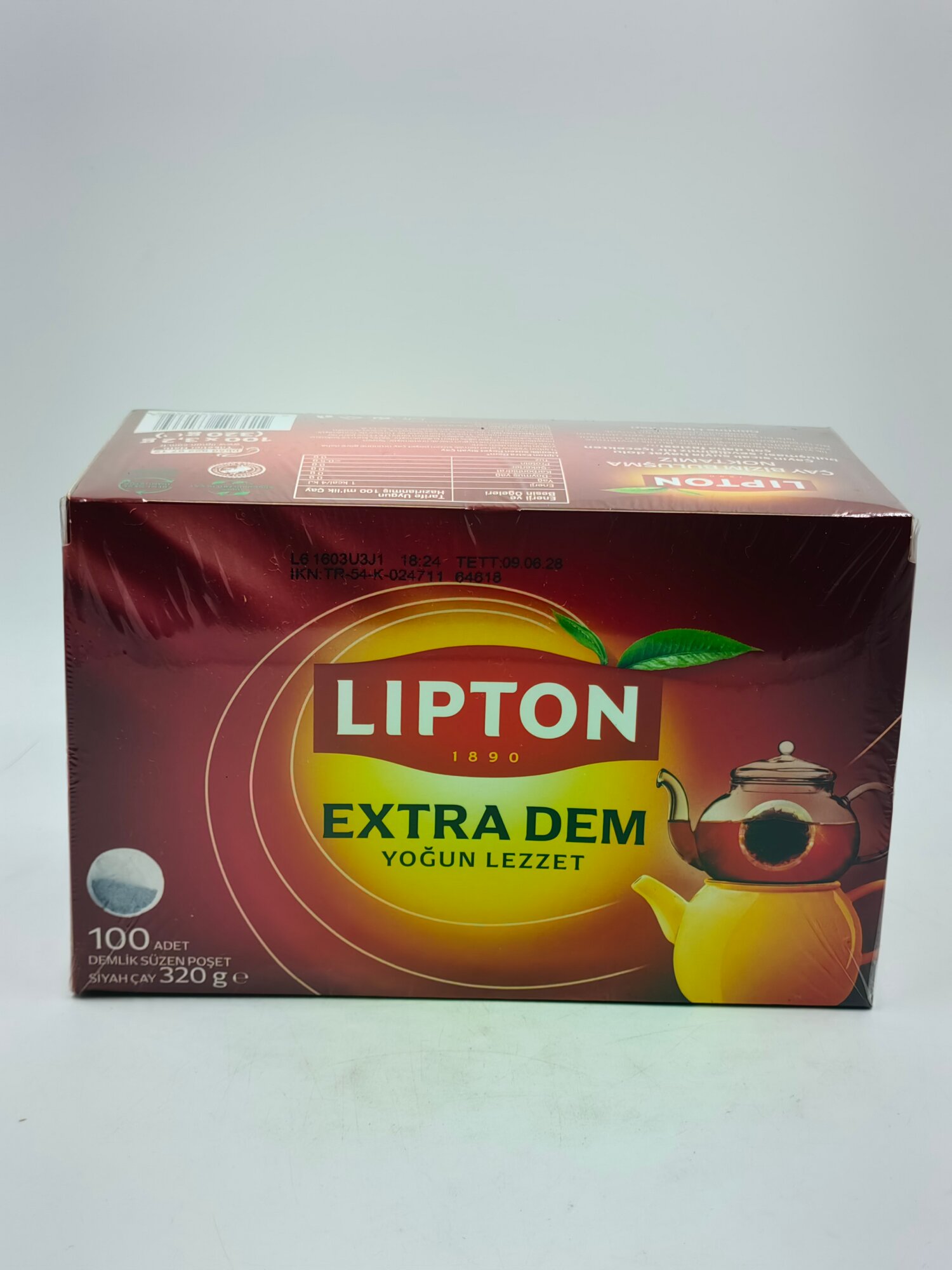 Чай черный пакетированный Lipton Extra Dem Infuser 100 шт 320 г