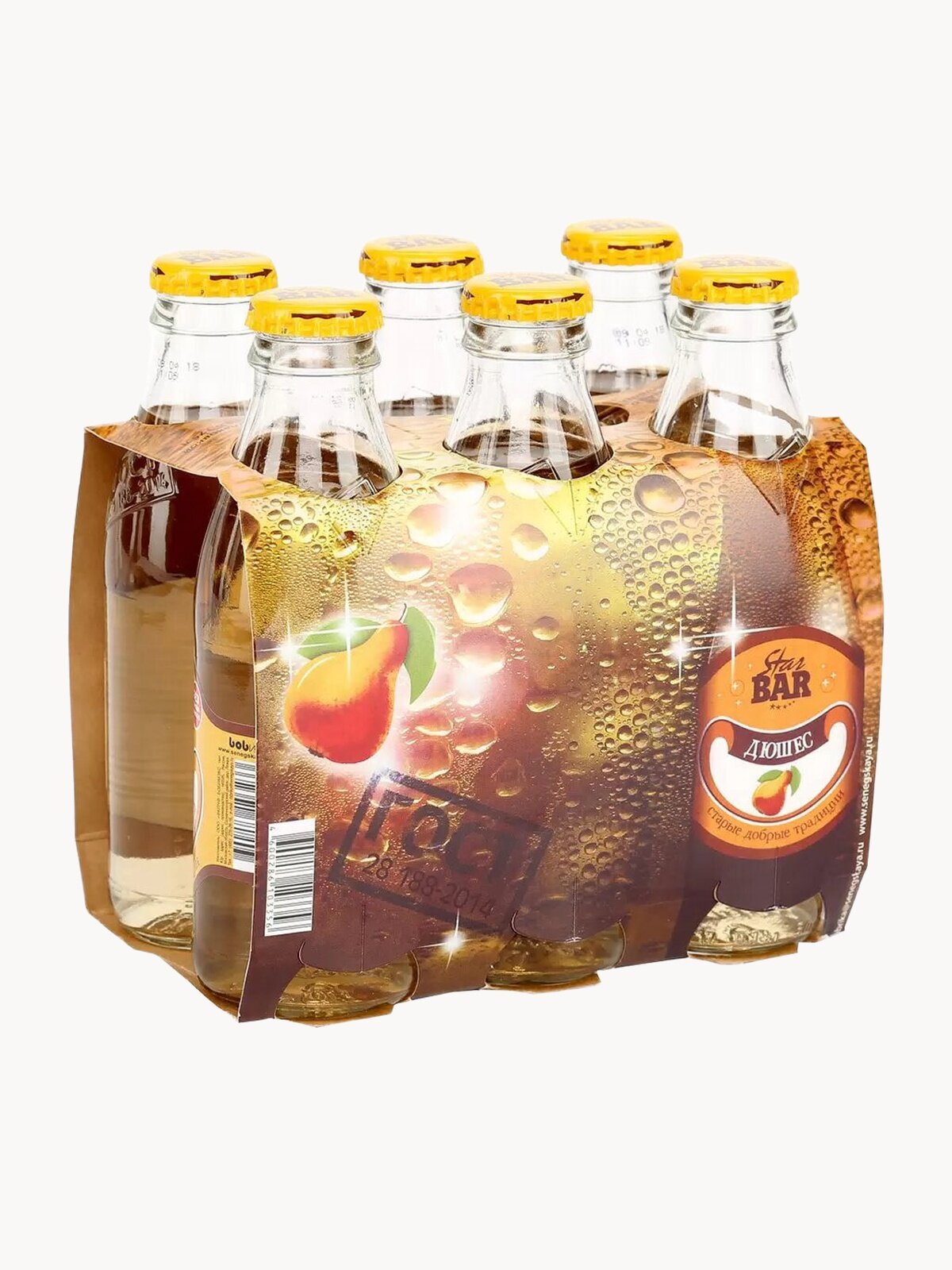 Газированный напиток Star Bar Дюшес, 0.175 л, стеклянная бутылка, 6 шт.