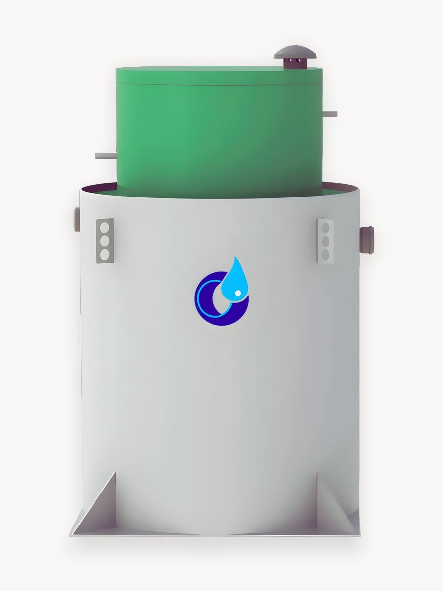 Септик "Итал Био 5", полипропиленовый, для 5 человек, самотечный, 1000 литров