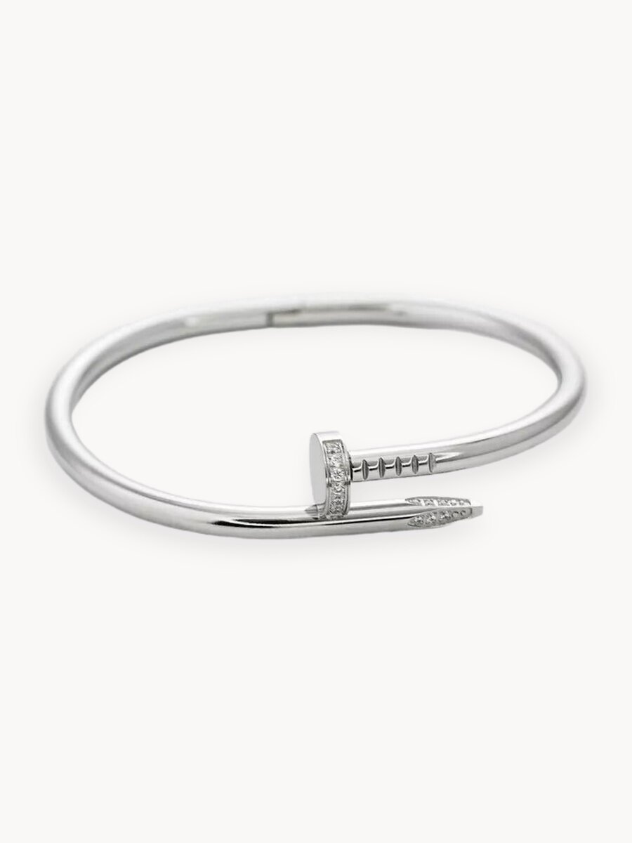 Браслет-бэнгл, циркон синтетический, фианит, кристалл, стразы