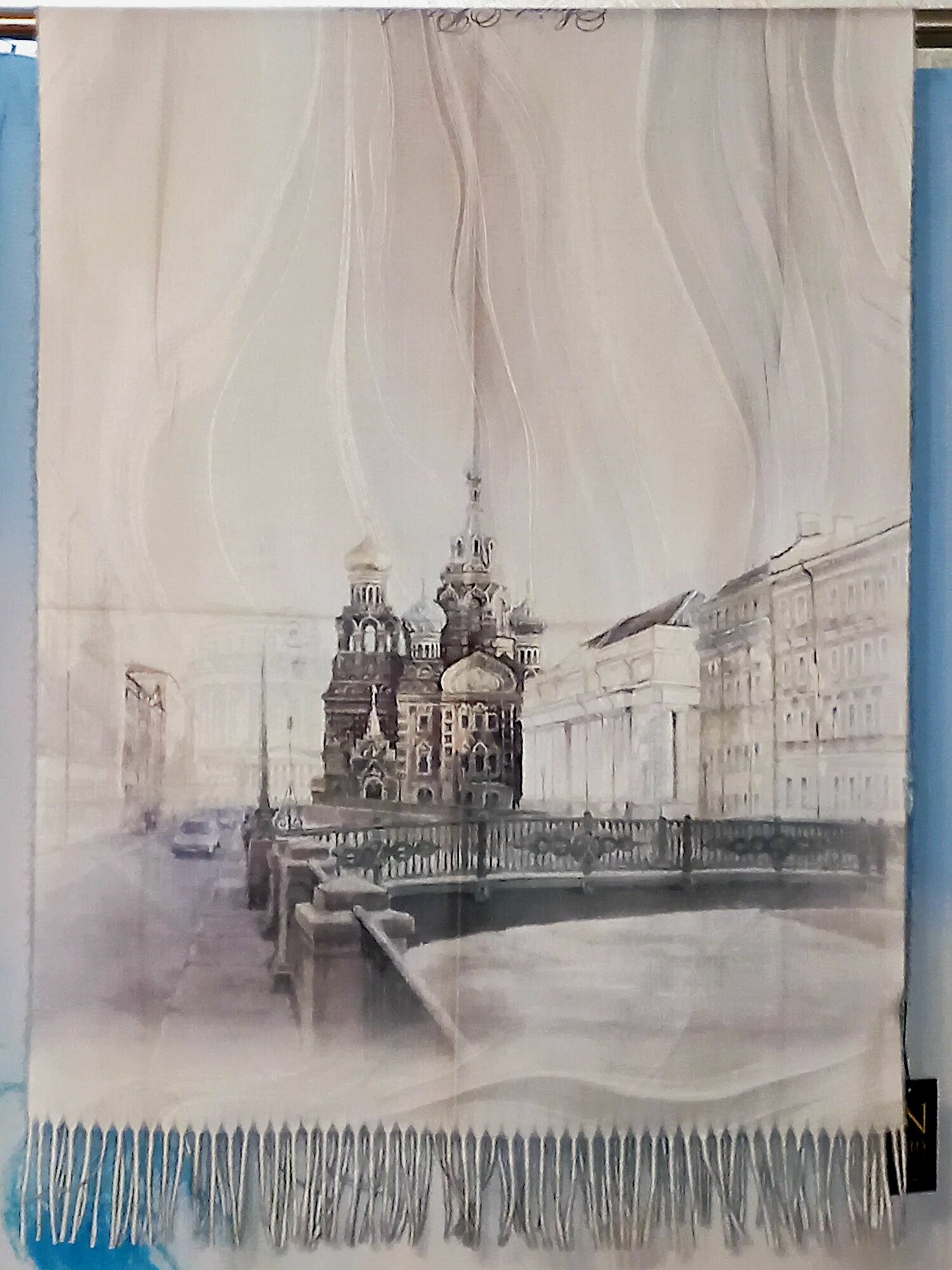 Палантин  для женщин,180х70 см, мультиколор — фото 1