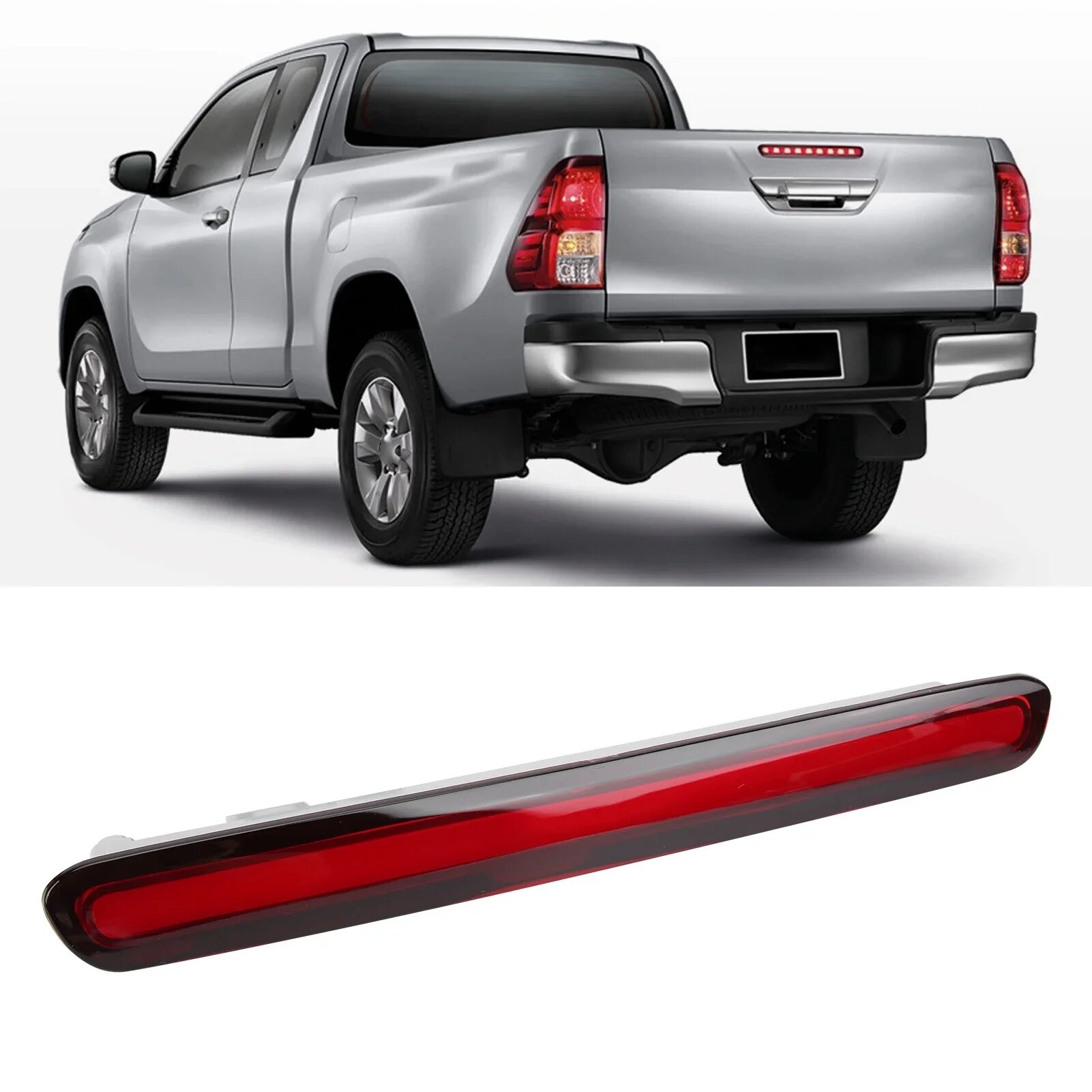 Для Toyota Hilux REVO 2015 2016 2017 1 шт. 3-й стоп-сигнал высокого уровня яркий Красный, Красный