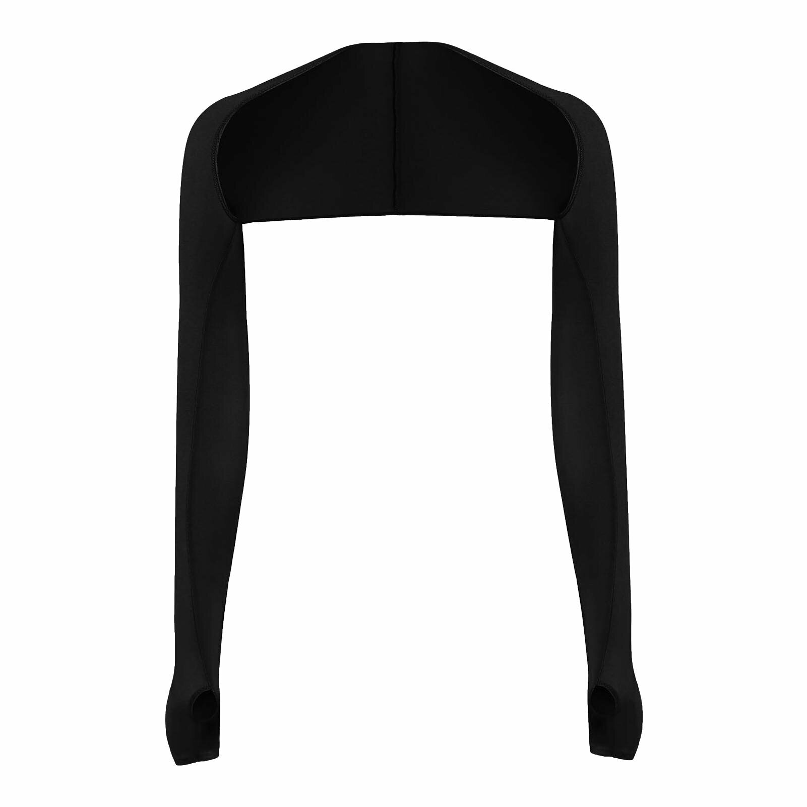 Охлаждающий нарукавник-шаль для защиты от ультрафиолетового излучения, для езды на велосипеде, гольфа, защиты от солнца, черный, универсальный размер.