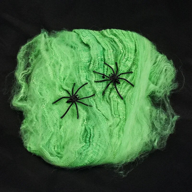 Искусственная паутина для Хэллоуина Зеленый, 20g green